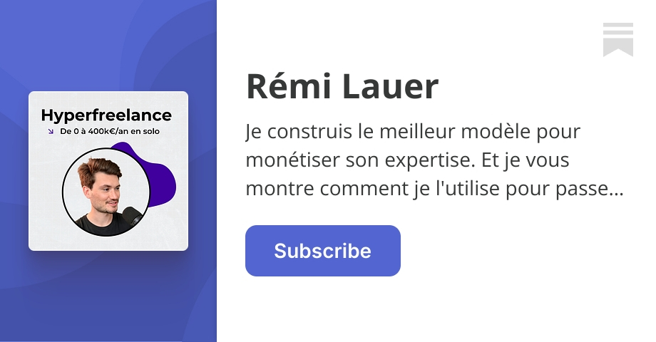 Mon bilan trimestriel - Rémi Lauer