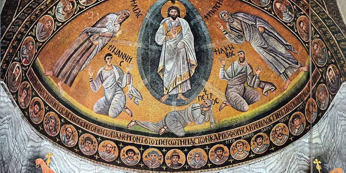 The Transfiguration mosaic at Sinai - by Amelia McKee