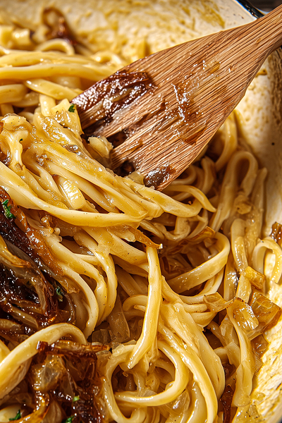 Easy Caramelized Onion Pasta - by Sophie - Essen Recipes