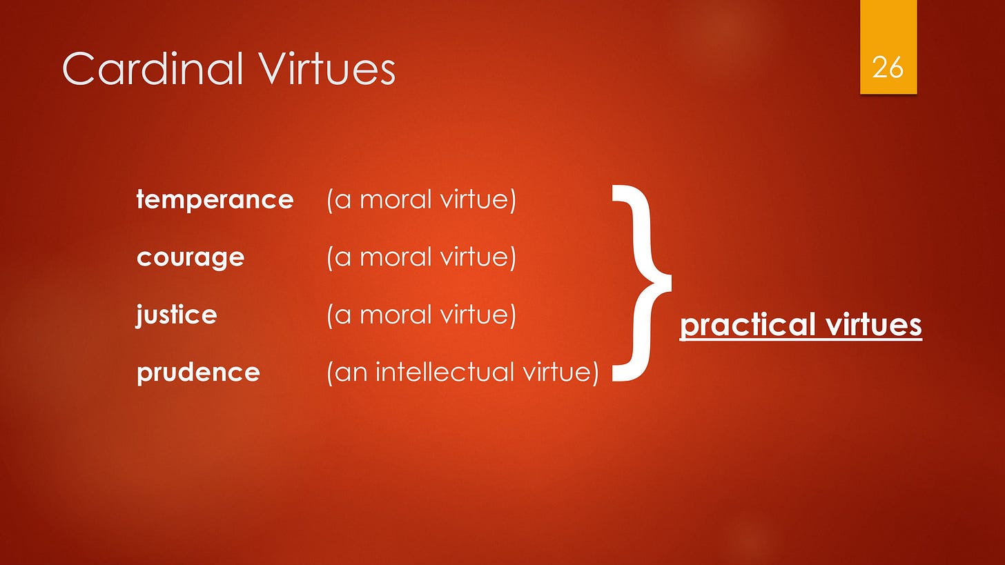 4 cardinal virtues examples