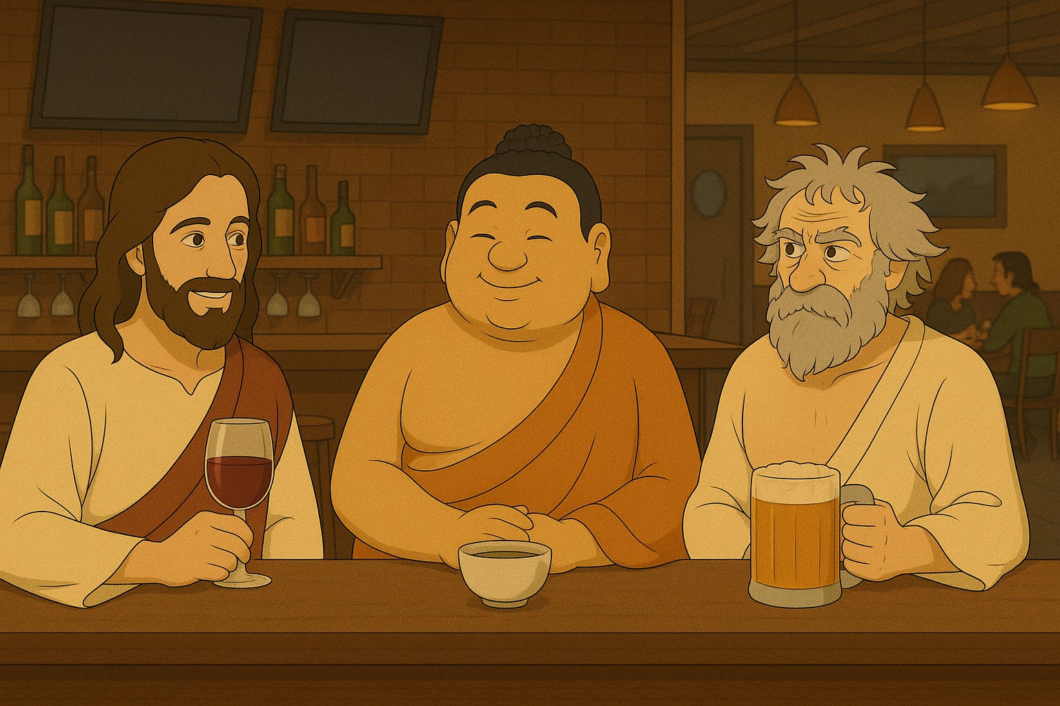 Jesus, Buddha and Socrates Walk Into a Bar...
