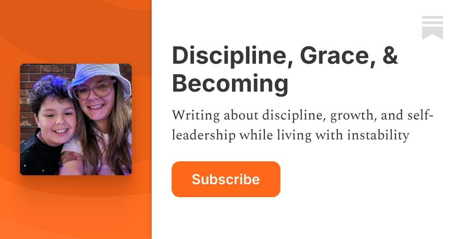 Discipline, Grace, & Becoming | Sarah Sovereign | Substack