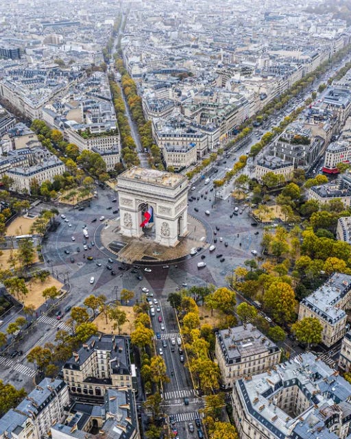 Iconic Paris Landmarks from the Arc - by Globetrottingwithp