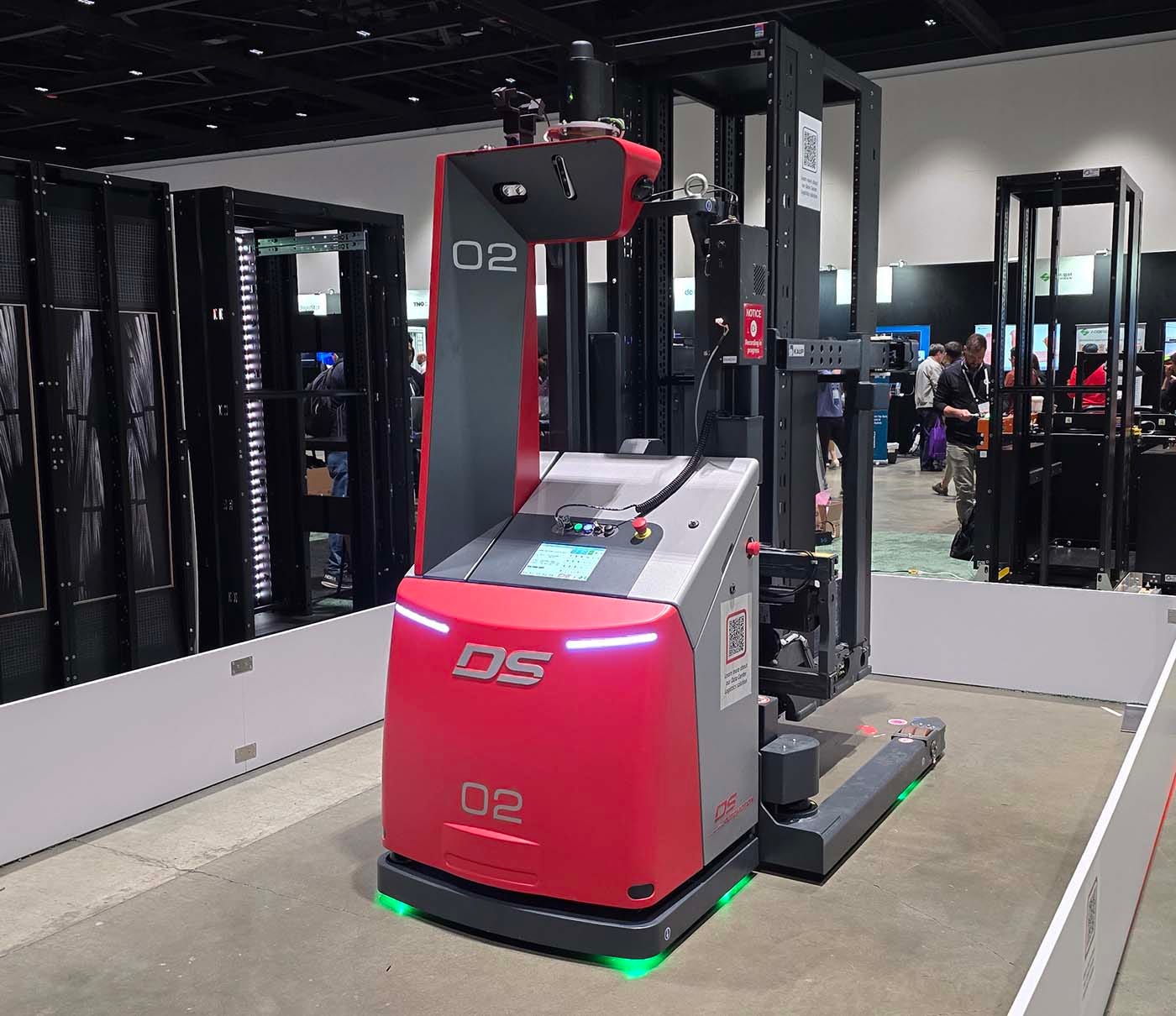 Data Centers Turn to Robots to Haul Multi-Ton Racks