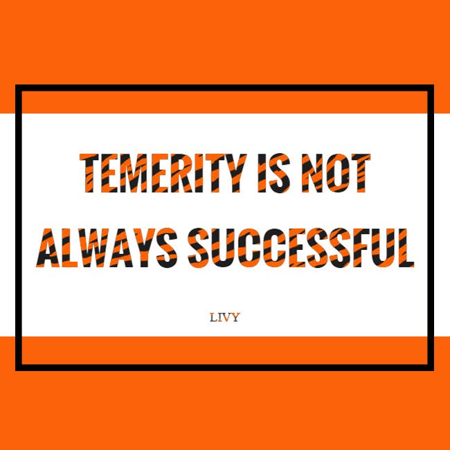 Word of the Day: TEMERITY - by Mike Bergin - Roots2Words