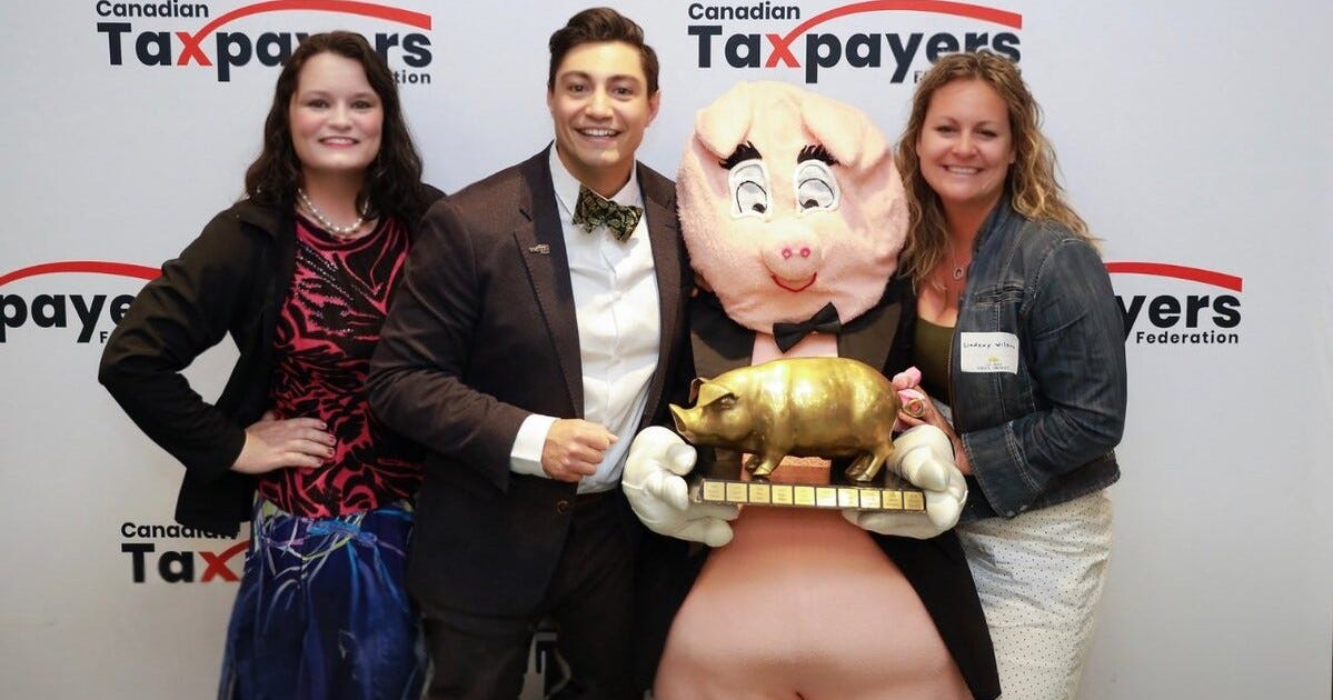 Trudeau receives lifetime achievement award for taxpayer waste