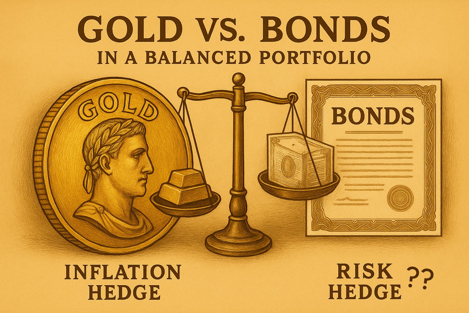 Equity-Gold Portfolio Performance - by Marianne
