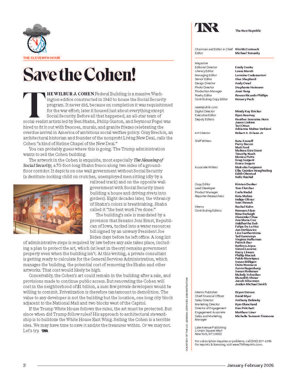 Boxing Day Update on the Cohen Building - by Timothy Noah