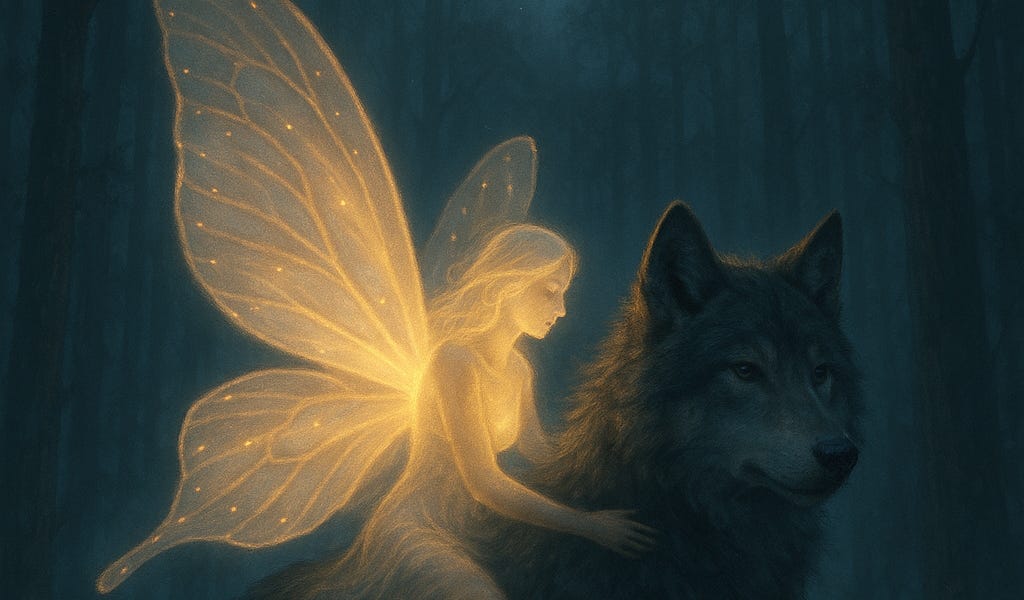 🦋🌼 From the Butterfly Garden: The Butterfly and the Wolf