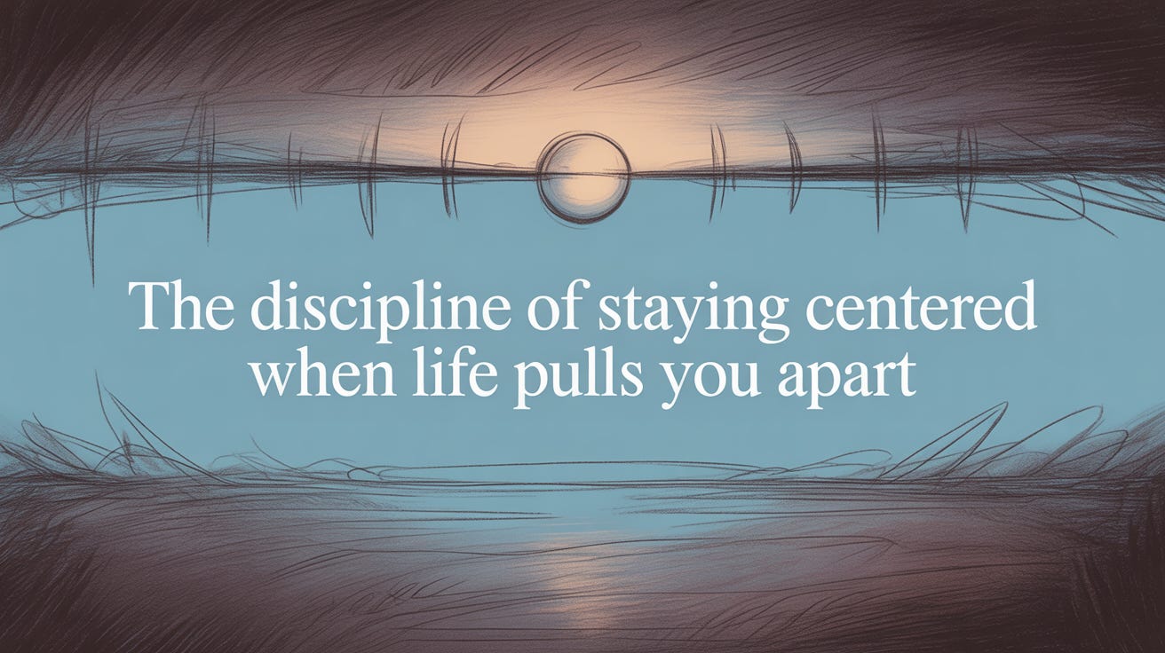 The Discipline of Staying Centered When Life Pulls You Apart