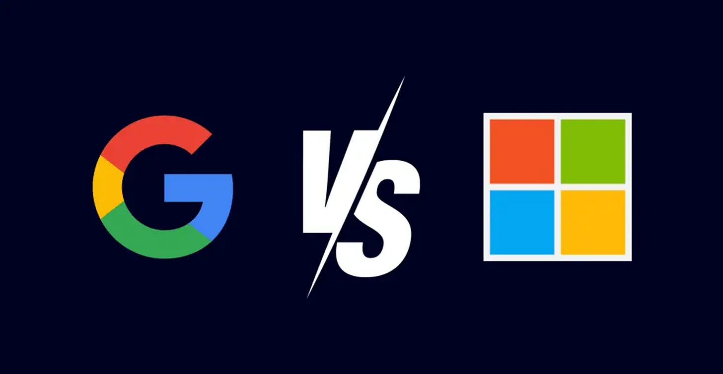 Microsoft vs Google - by George Narinyan