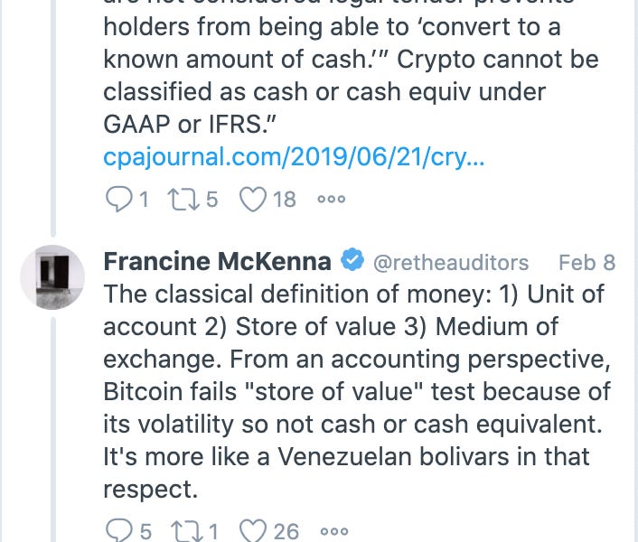 equivalent money amounts