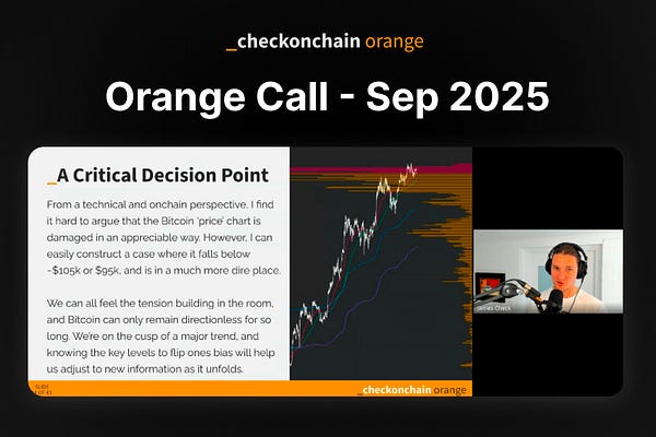 Checkonchain Bitcoin Newsletter | James Check (Checkmatey) | Substack