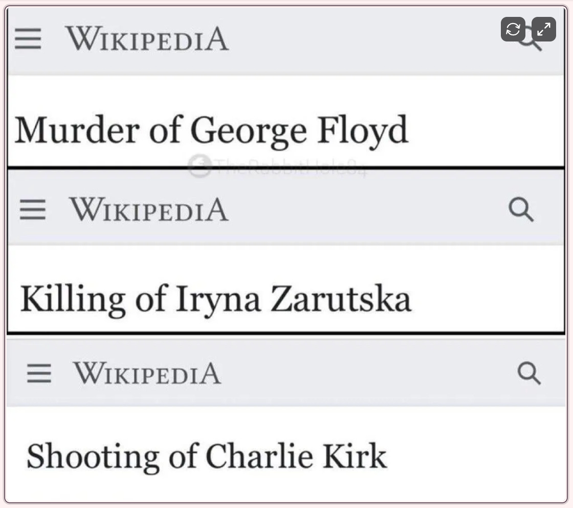 When does Wikipedia say "murder"? - by D. F. Lovett