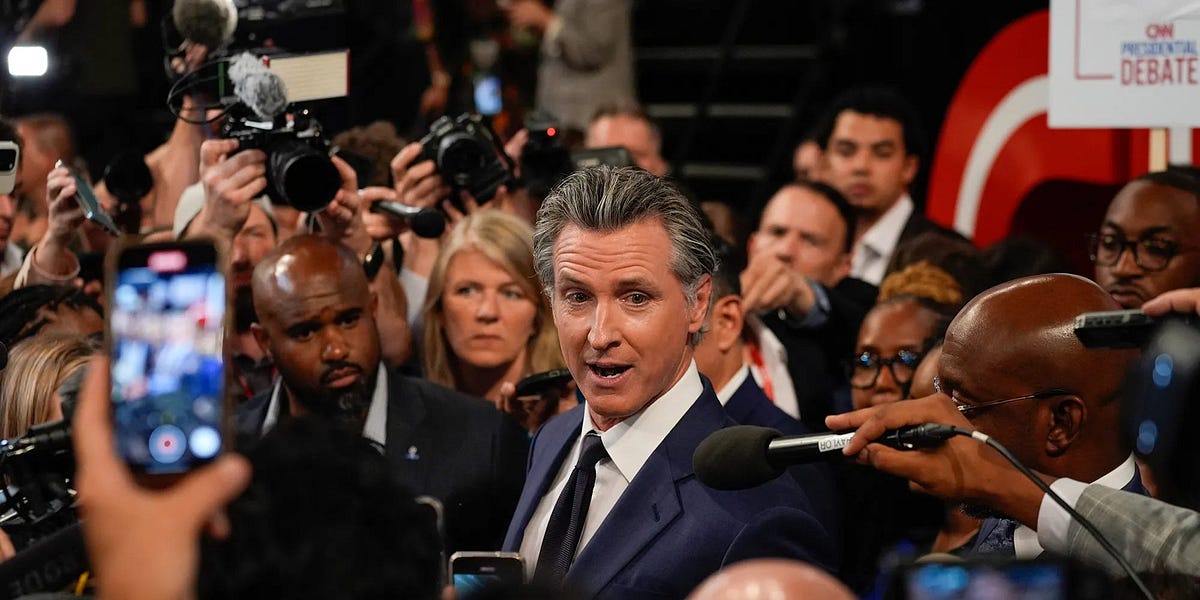 Today, 1pm ET - Join Me and Gov. Gavin Newsom Live on Substack