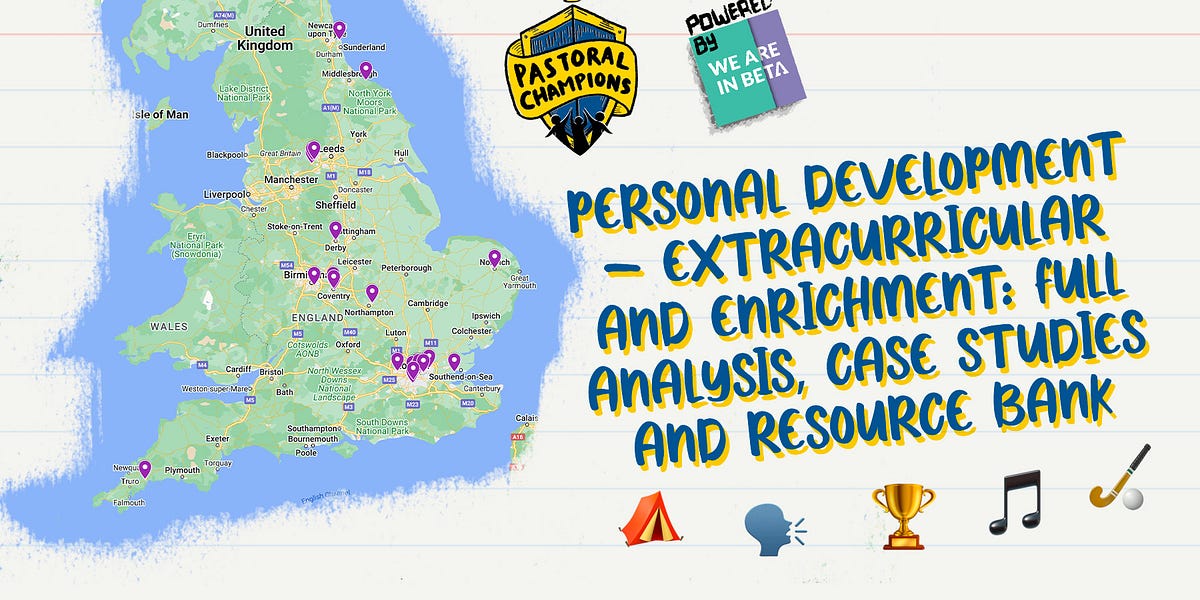 Enrichment (Part 1): the shape of a strong extra curricular provision