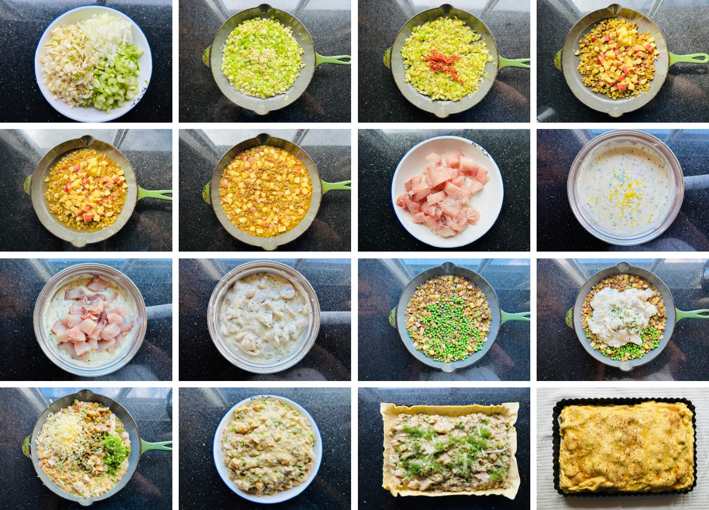 Kitchen Postcard - Lenten Fish Pie - by Lisa McLean