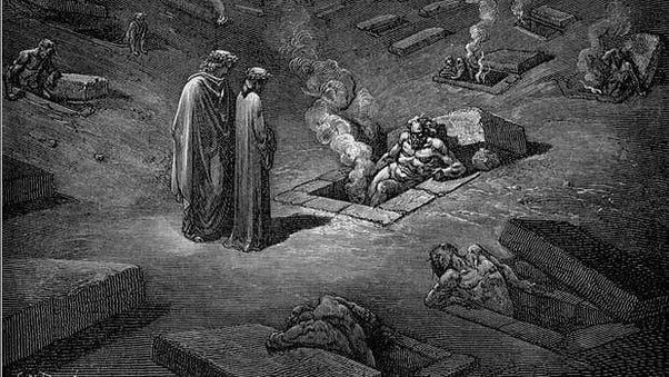 Dante’s Descent: A Journey Through the Nine Circles of Hell