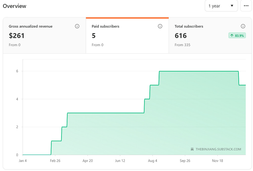 My Substack 2025 Recap on Growth and Building Connections