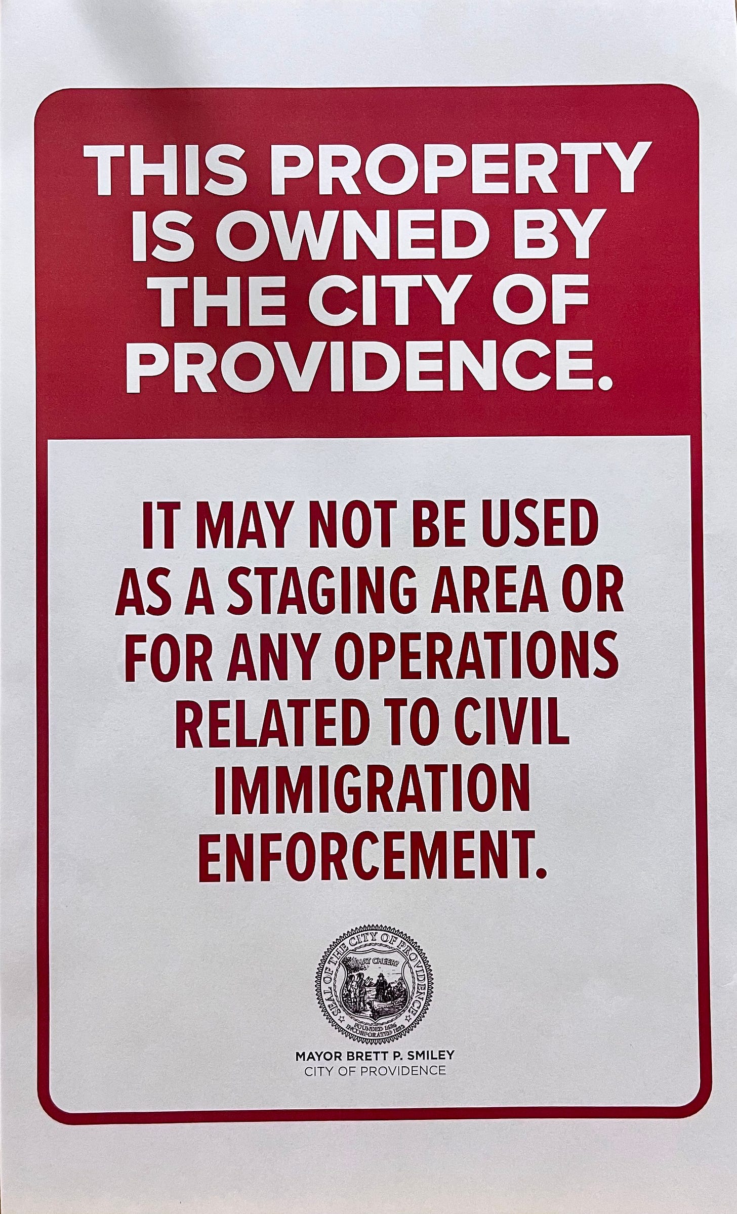 Providence Mayor Brett Smiley signs Executive Order prohibiting the use ...