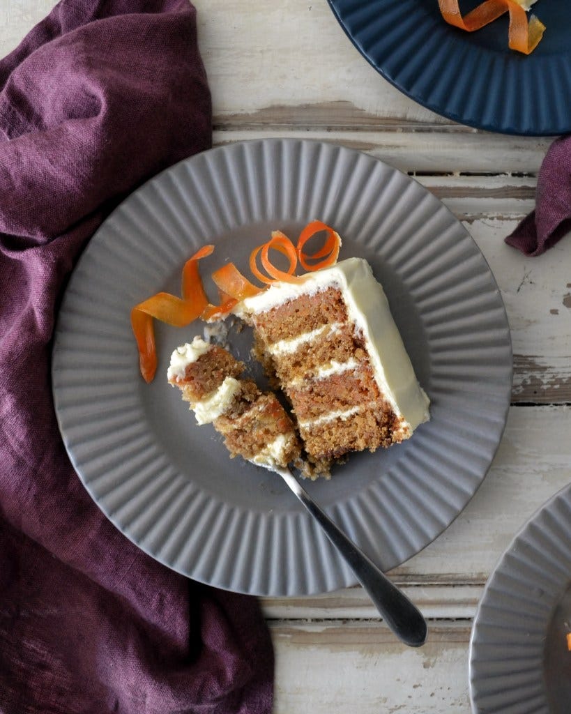 Curly Carrot Cake - by Victoria - Passionate Baker Travels