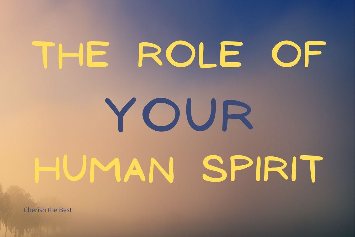 The Role of Your Human Spirit - by Cherise Best