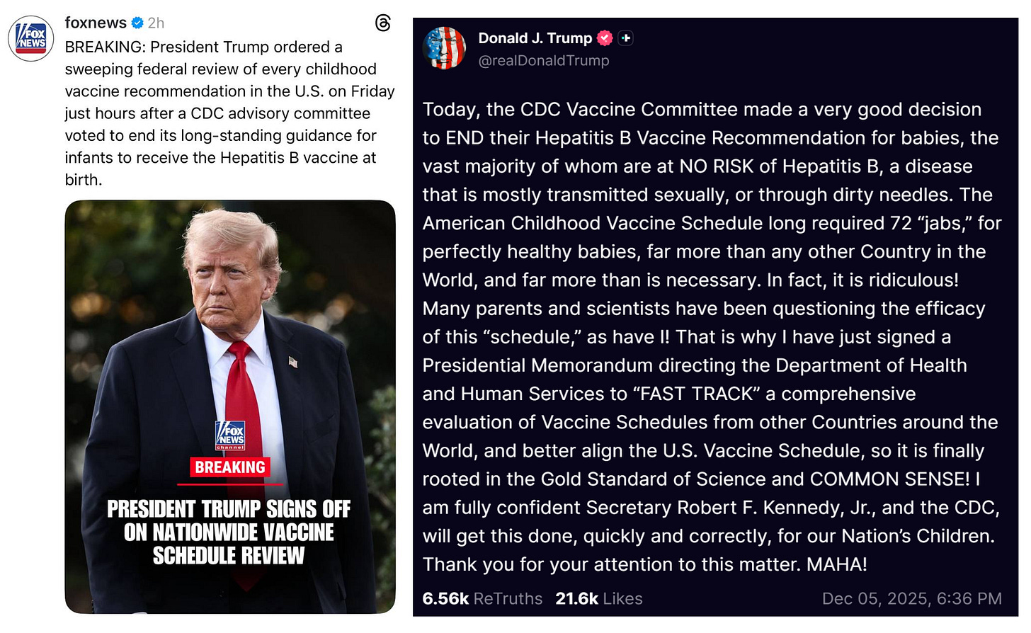 BREAKING–President Trump Orders Comprehensive Childhood Vaccine ...