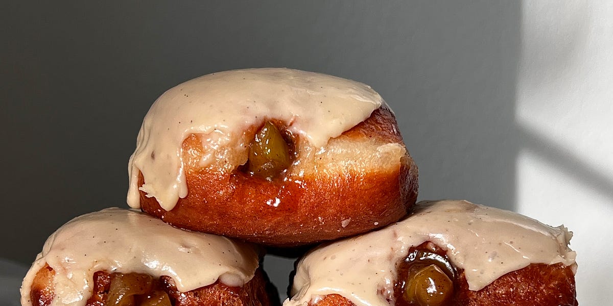 apple pie maple donut bars - by Kiley Heard