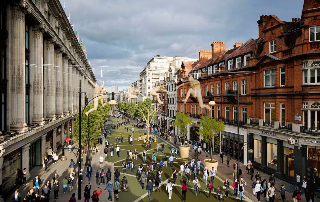 5 Cities Going Big on Pedestrianization - by Diana Lind