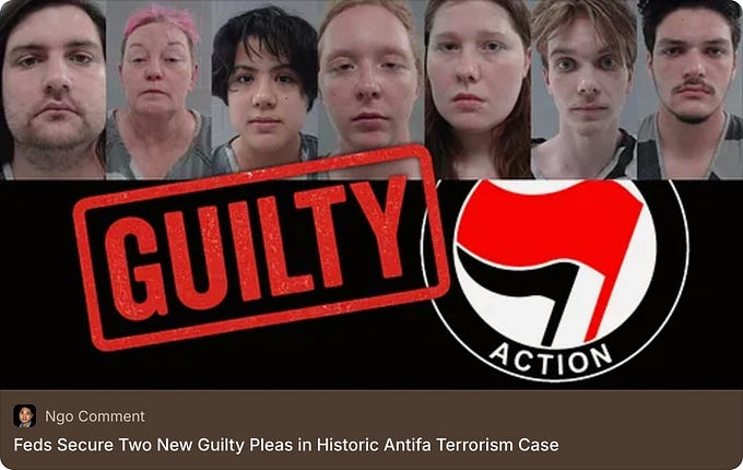 Andy Ngo (@mrandyngo): "Boom! Two more Antifa suspects have pleaded ...