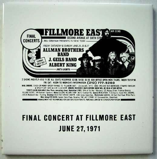 The Final Concerts at The Fillmore East - by Alan Paul