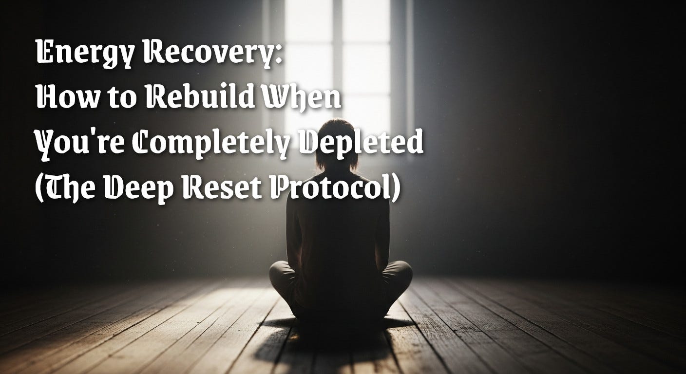 Energy Recovery: Rebuild When Completely Depleted (7-Day Protocol)