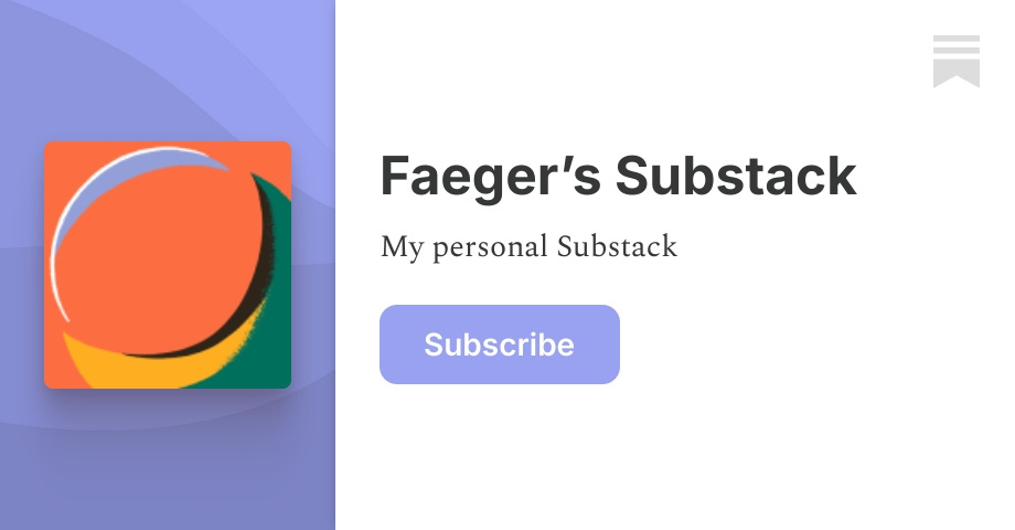 Faeger’s Substack | Faeger Co. Ltd. | Substack