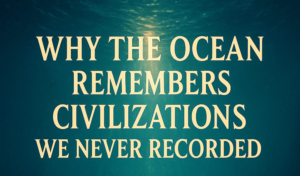 Why The Ocean Remembers Civilizations We Never Recorded
