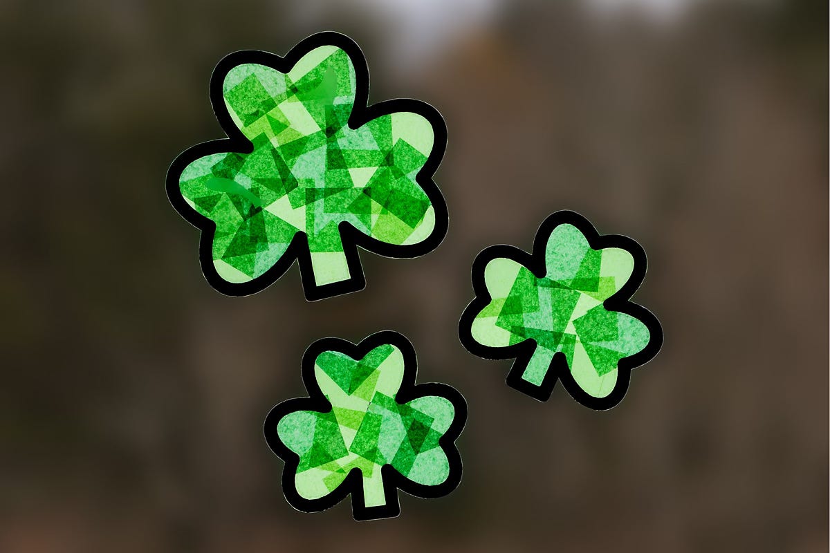 Shamrock Suncatcher Free Template