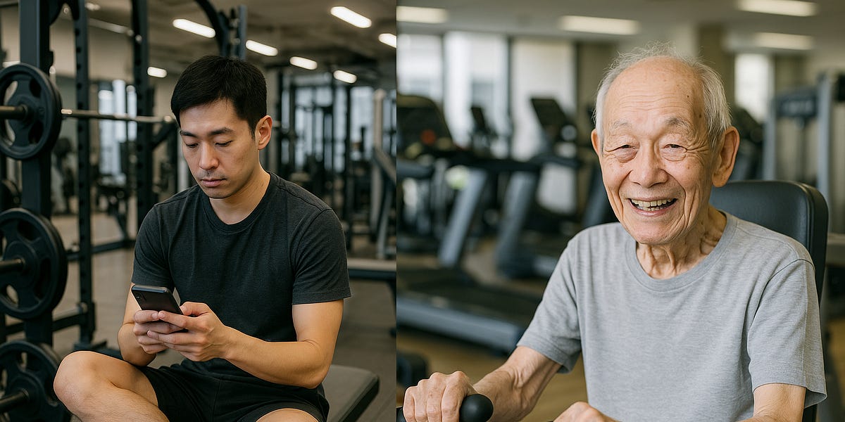 Modern Japan Reflected in One Gym Session