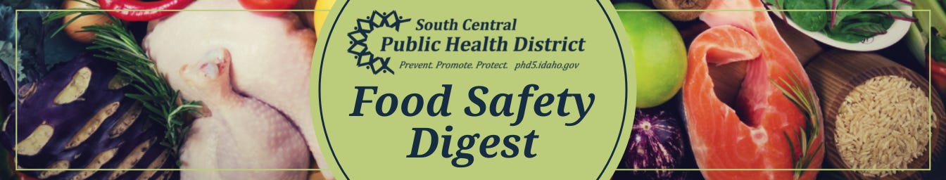 About - South Central Public Health District Food Safety Digest