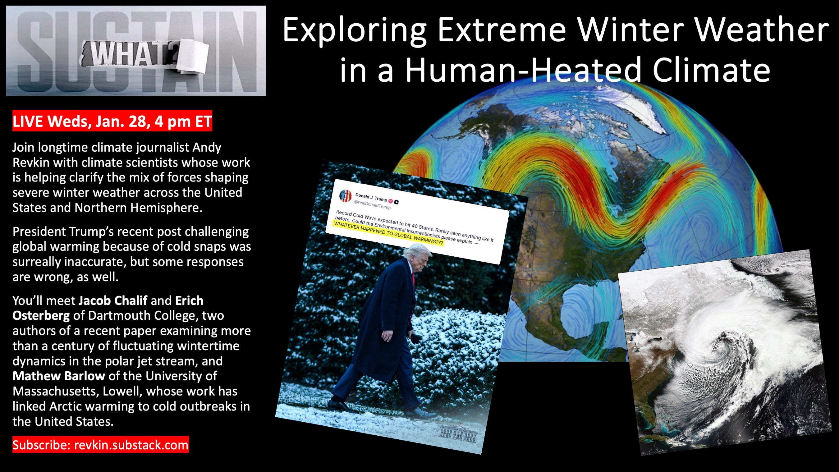 Exploring Extreme Winter Weather in a Human-Heated Climate