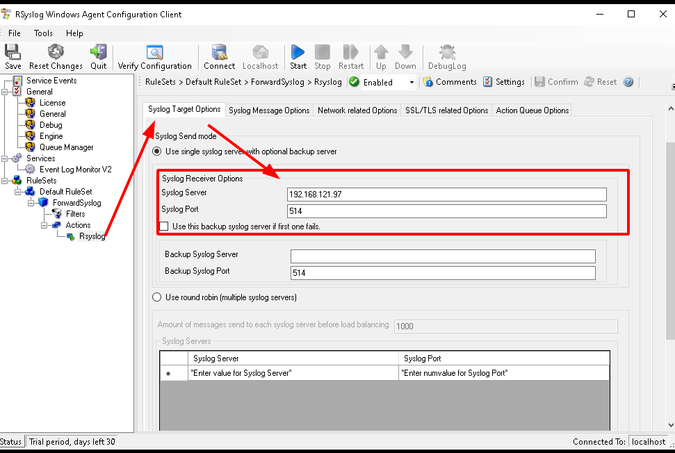 Forward Windows events using Rsyslog to Wazuh