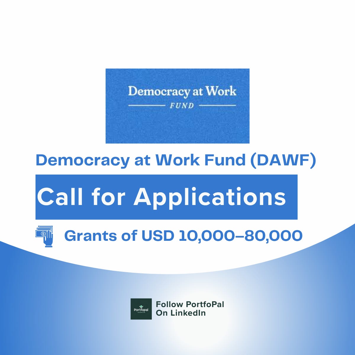 $10,000 to $80,000 Grants: Democracy at Work Fund