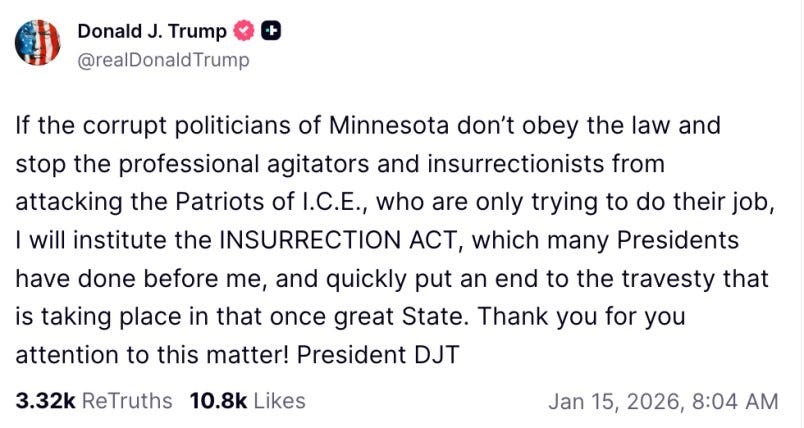 With Blood on His Hands, Trump Is Eager To Invoke Insurrection Act