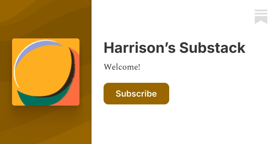 Harrison’s Substack | Harrison Huai | Substack