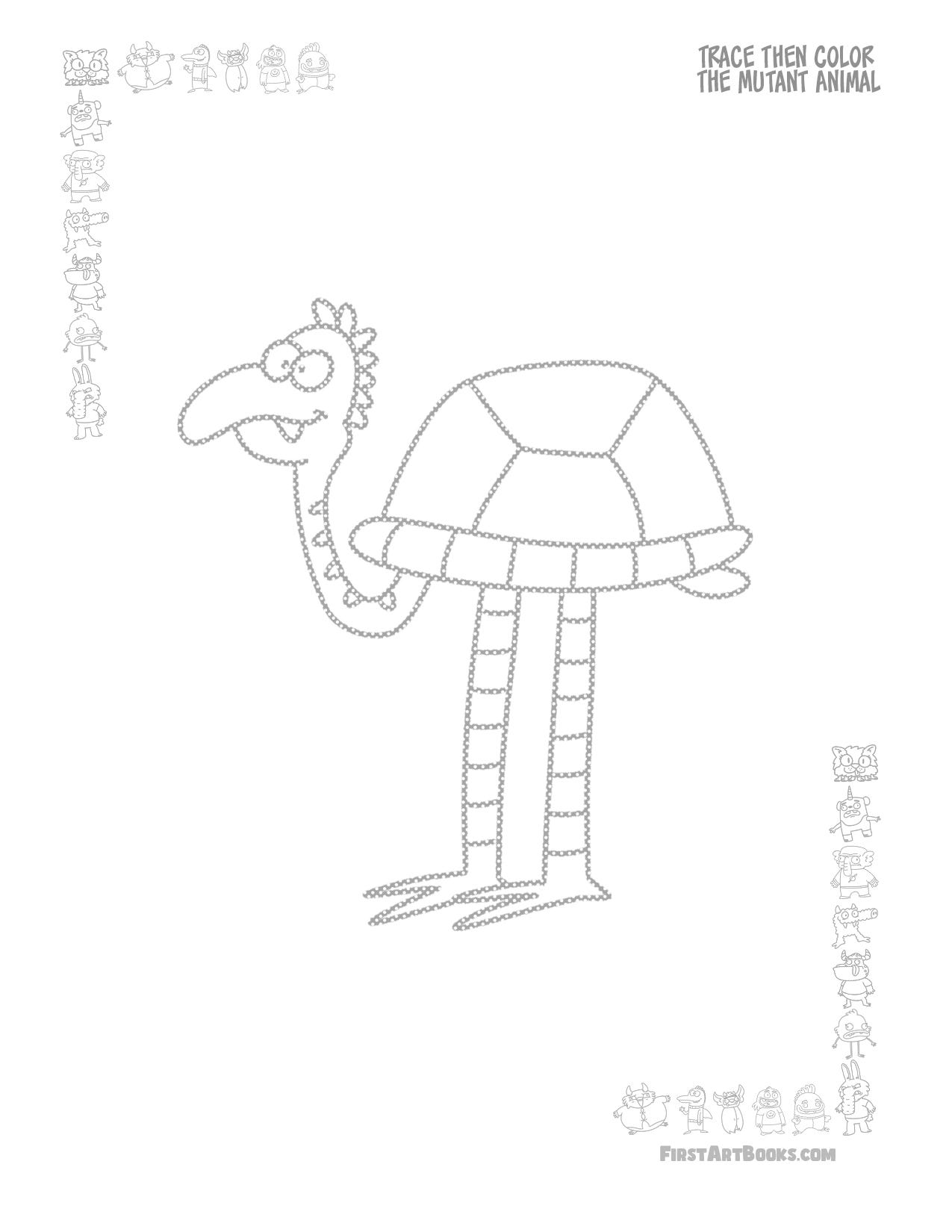 hybrid animals coloring pages