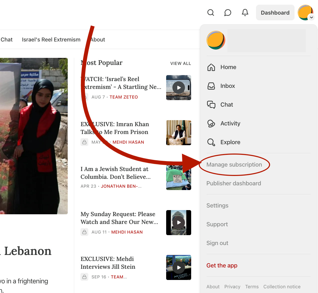 How to Subscribe to Individual Zeteo Columns and Shows