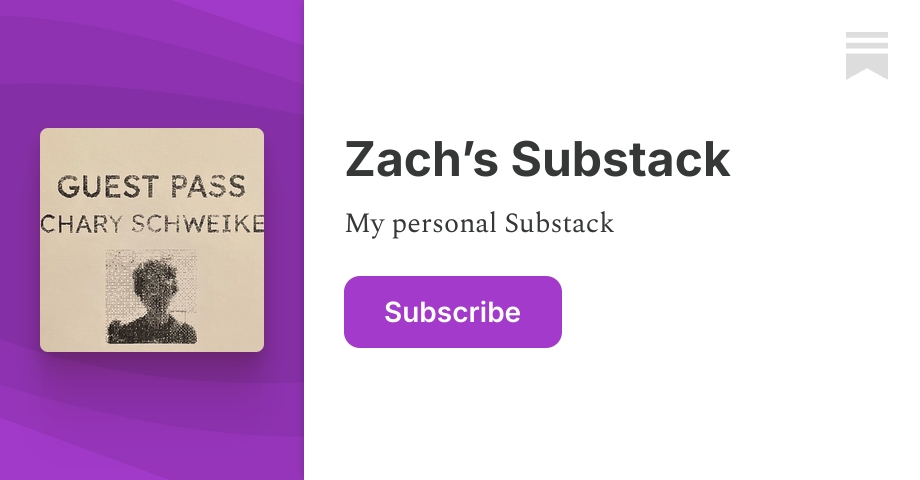 Thanks, Bob. - by Zach Schweikert - Zach’s Substack