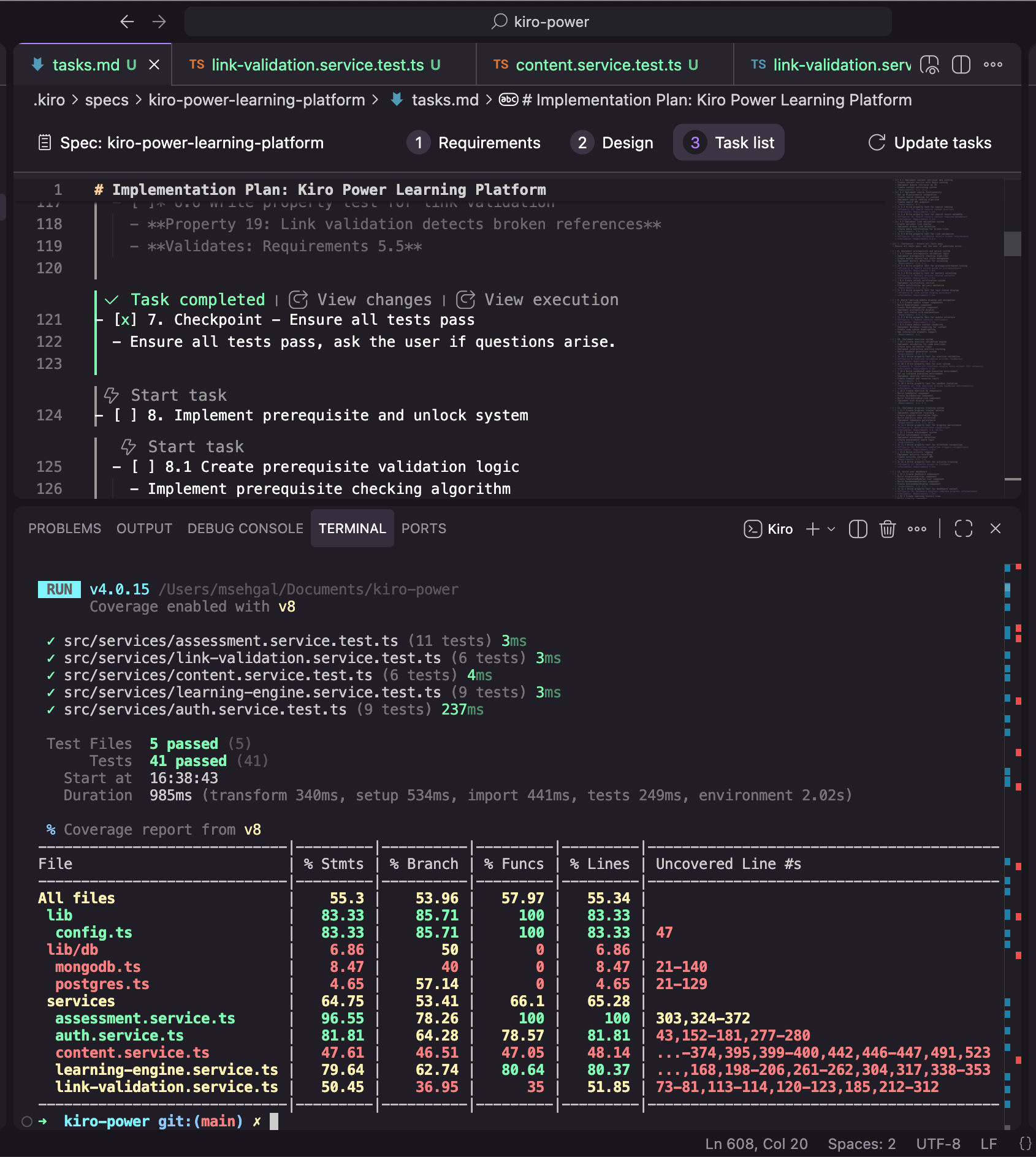 Kiro Power for 24 hours - Full Stack Web App with 24,000 Lines of Code ...