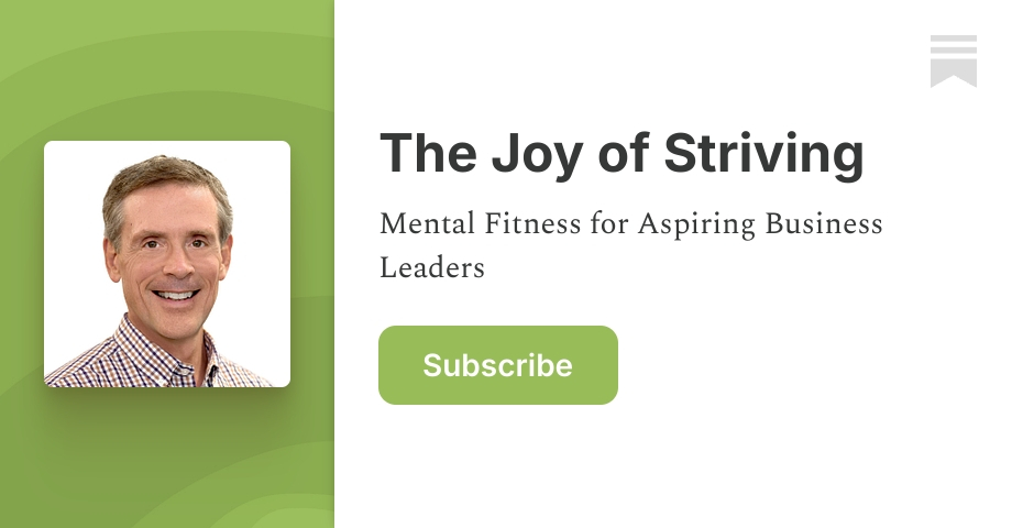 The Joy of Striving | Eric Hinkle | Substack
