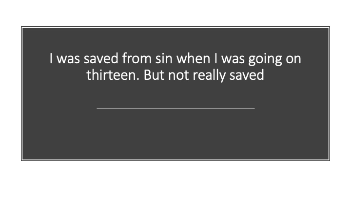 Stories of Belief: "Salvation" by Langston Hughes