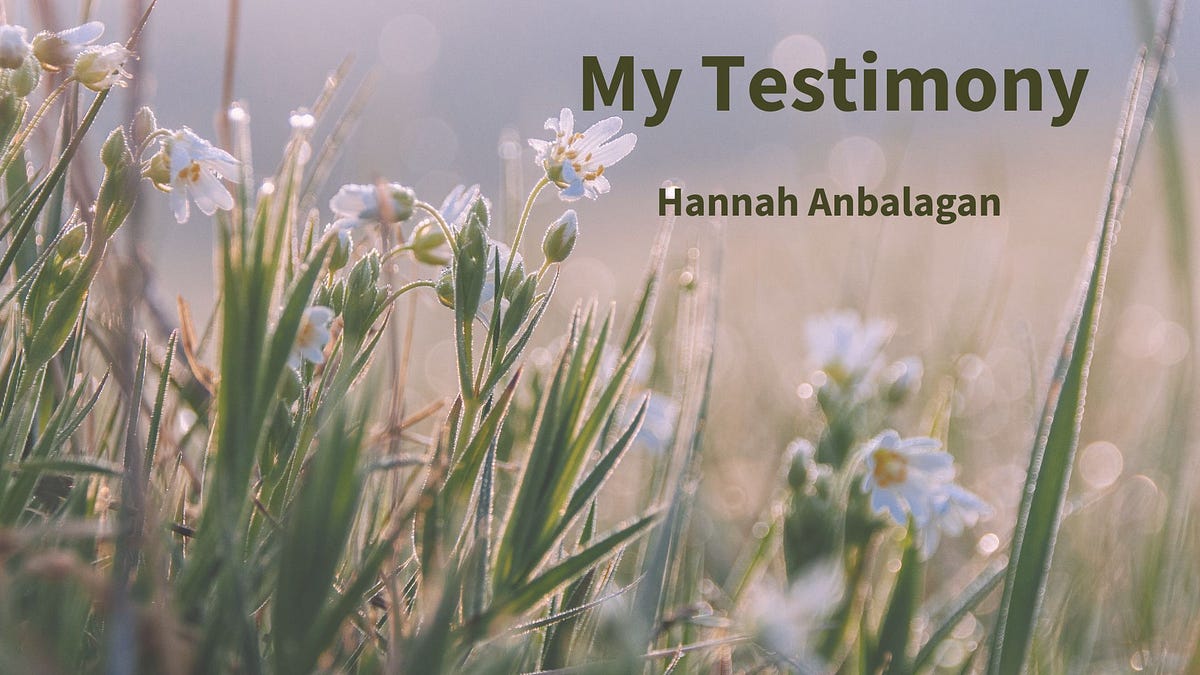 My Testimony - First Baptist Church - Lubbock