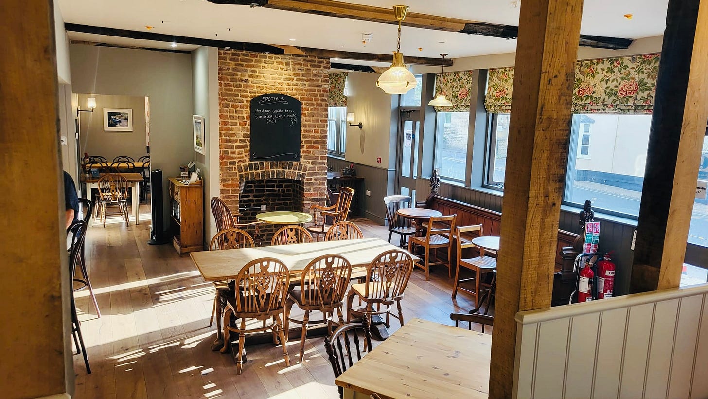 Review of The George community pub in Wickham Market Suffolk